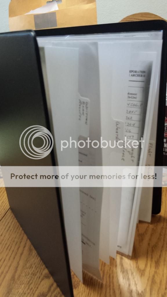 Tabbed Binder and Logbook for my checkride... | Pilots of America