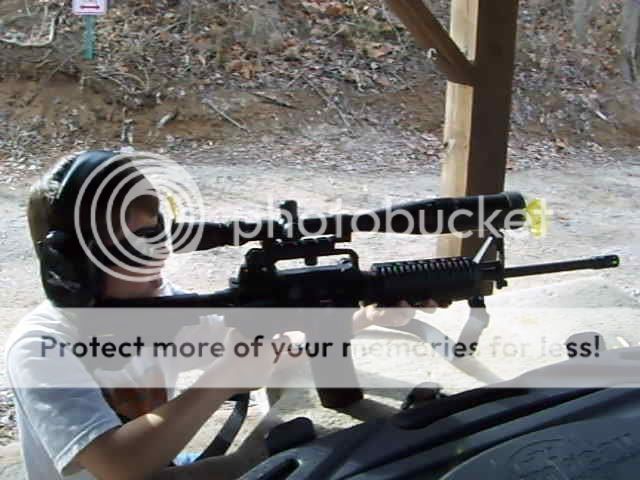 Scope mounted top of carrying handle - Calguns.net